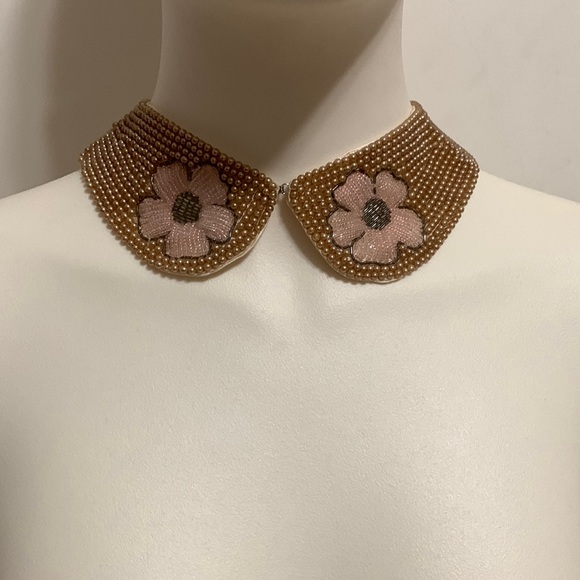 Accessories | Vintage Truly Regal Art Craft Collar Faux Pearl Champagne ...